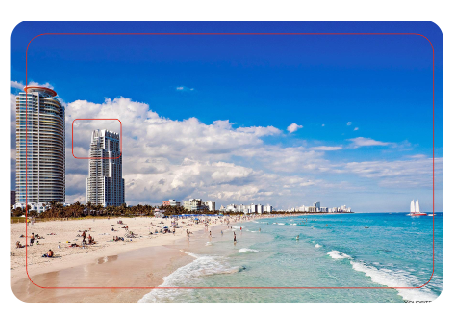 Стикер на банковскую карту с изображением города "Майами"