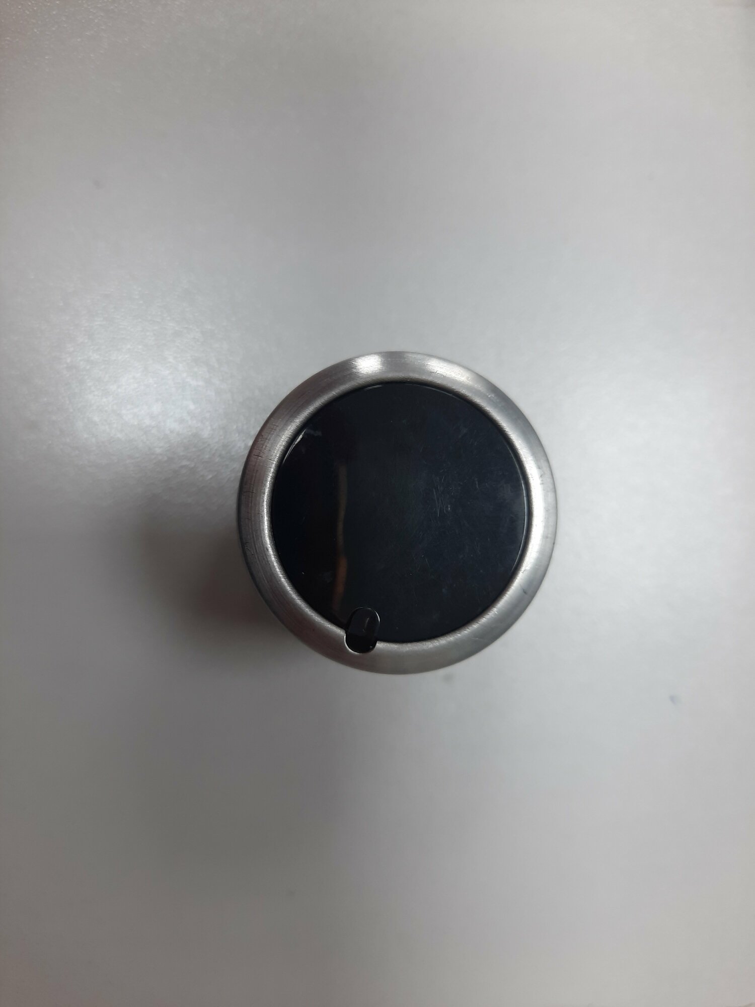 Ручка управления конфорки плиты Гефест, H=22/35 мм, D=38 мм, цвет черный