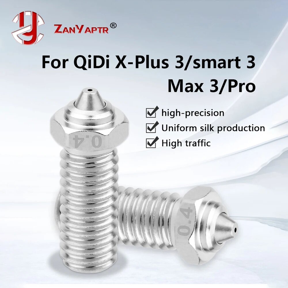 Сопло биметаллическое ZANYAPTR 0.8 мм для QIDI Q1-Pro/X-Max 3