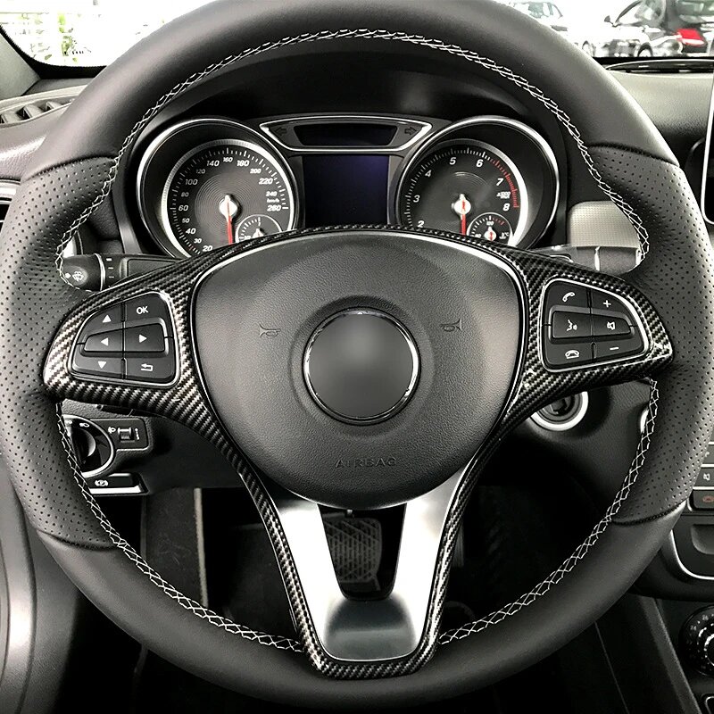 Накладка на руль Mercedes Benz, карбон