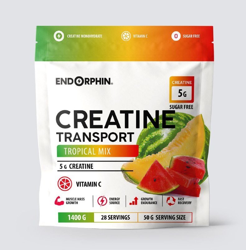 Креатин Endorphin Creatine Transport, моногидрат, тропический, 1400 г