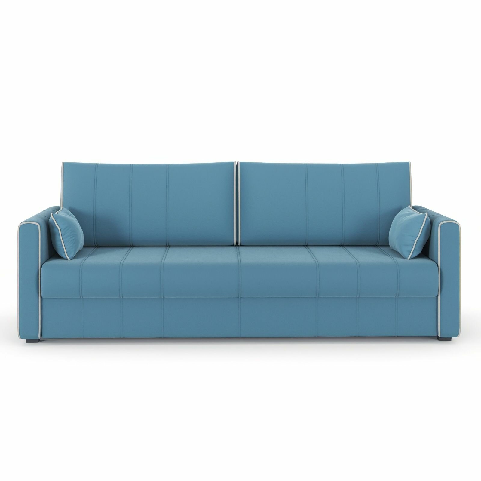 Диван-еврокнижка Римини в голубом велюре со спальным местом 154х190