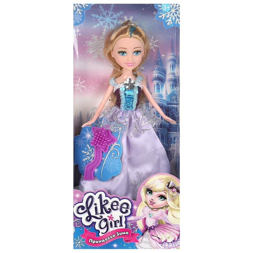 Кукла Принцесса зима, 23 см. в платье Likee Girl LG-D23-WIN-RU