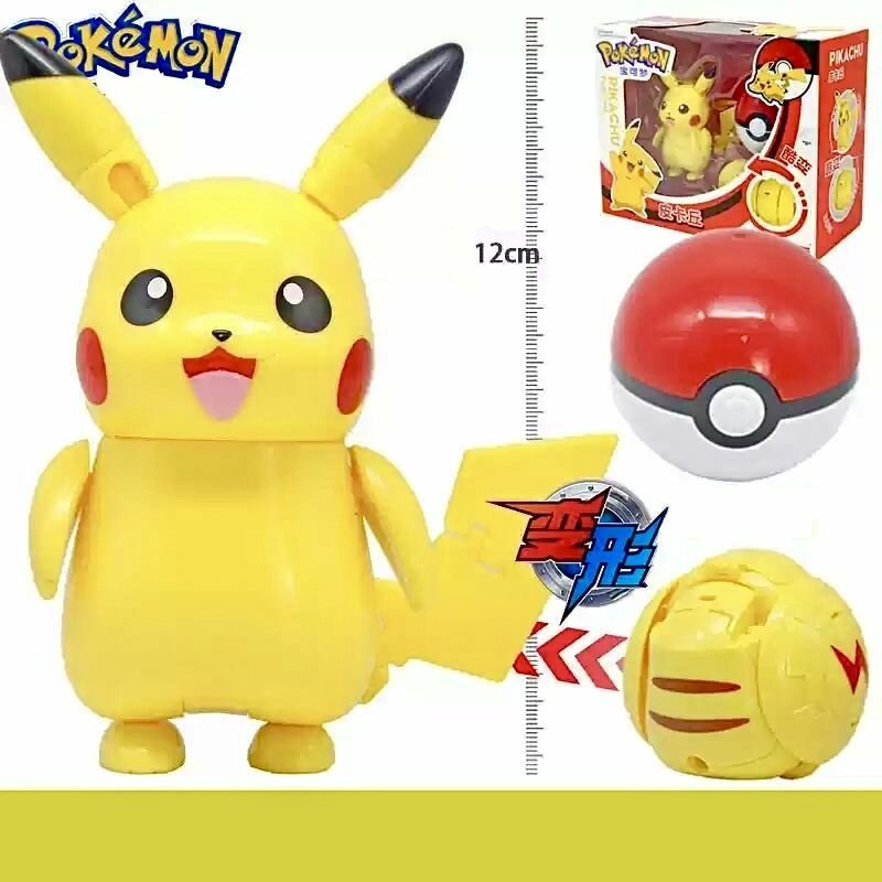 Фигурка Пркемон: Пикачу Трансформер с Покеболлом (лицензия, Япония)