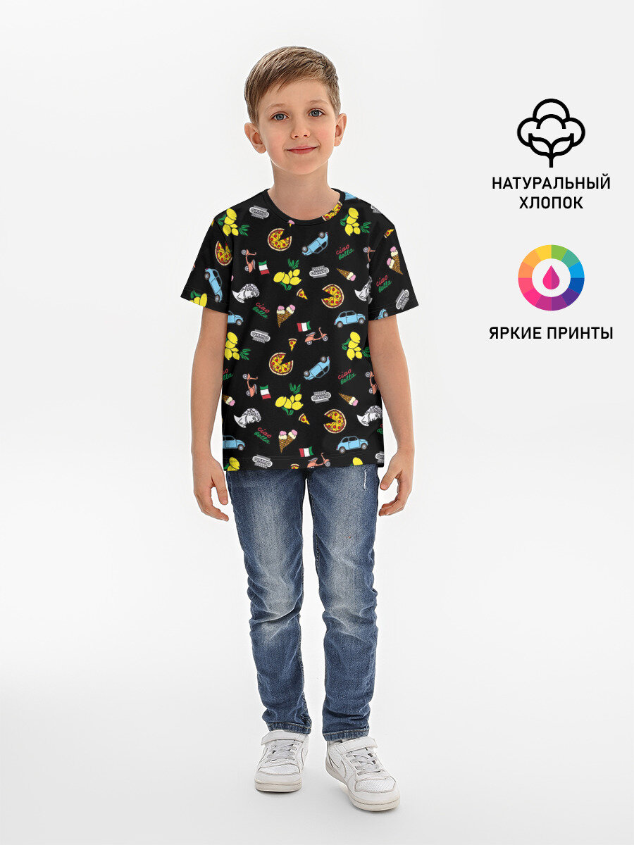 Футболка хлопковая детская Итальянский паттерн