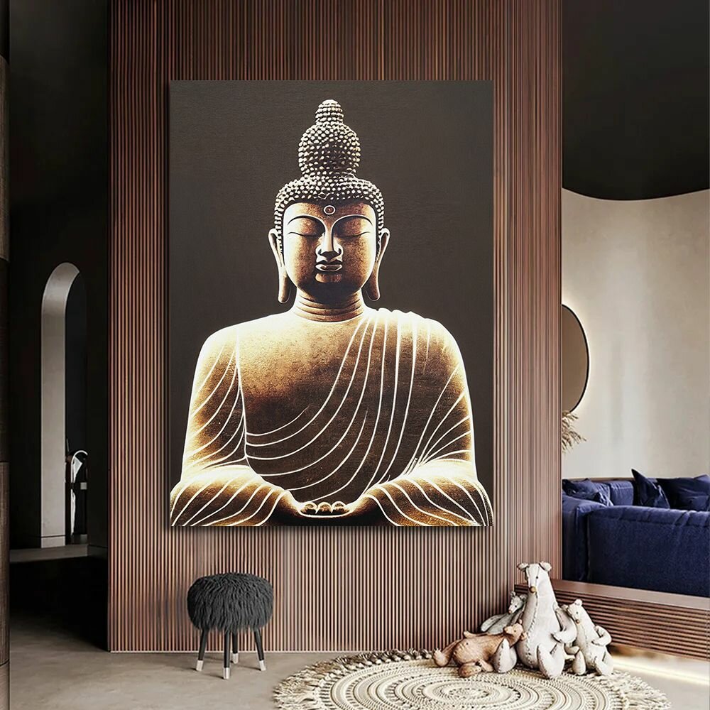 Картина ВсеКартины. Тут "Многоликий Будда", на подрамнике, 30x40 см