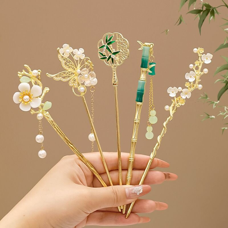 RECO 5 шт шпилька для волос китайская сплав в традиционном китайском стиле