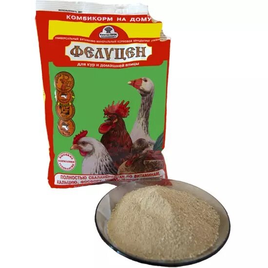 Фелуцен 1кг для кур, сх. птиц увмкк порошок П2 1/15 КП