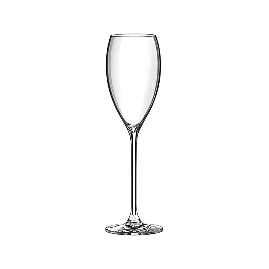 Бокалы-флюте набор 6 шт Rona Le vin, хрустальное стекло, 260 мл