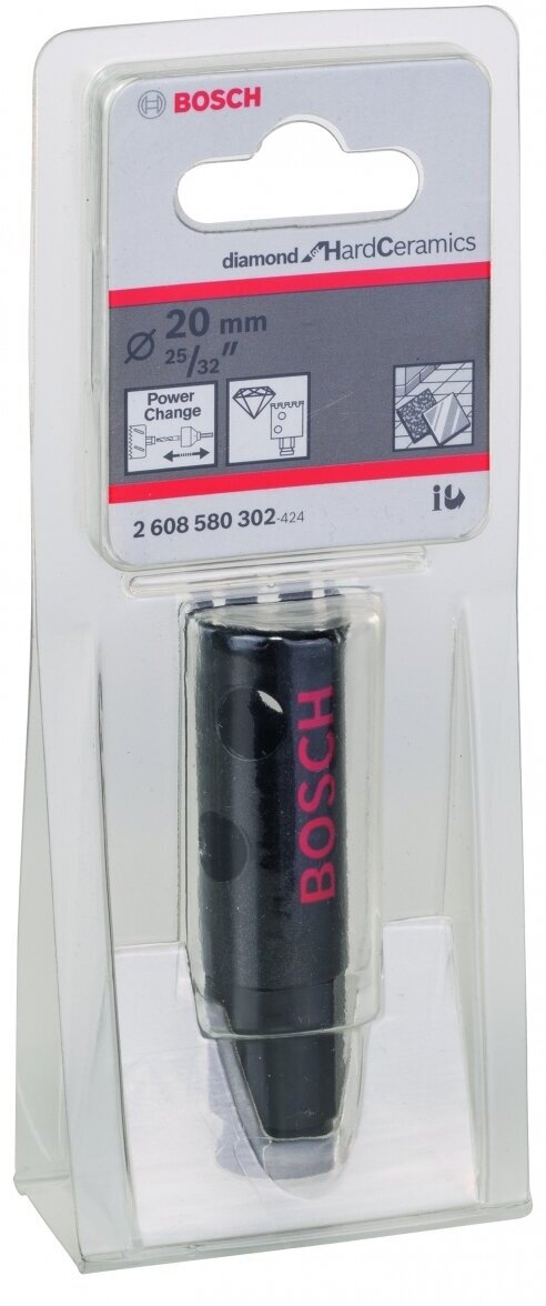 Коронка BOSCH Diamond for Hard Ceramics 2608580302 20 мм