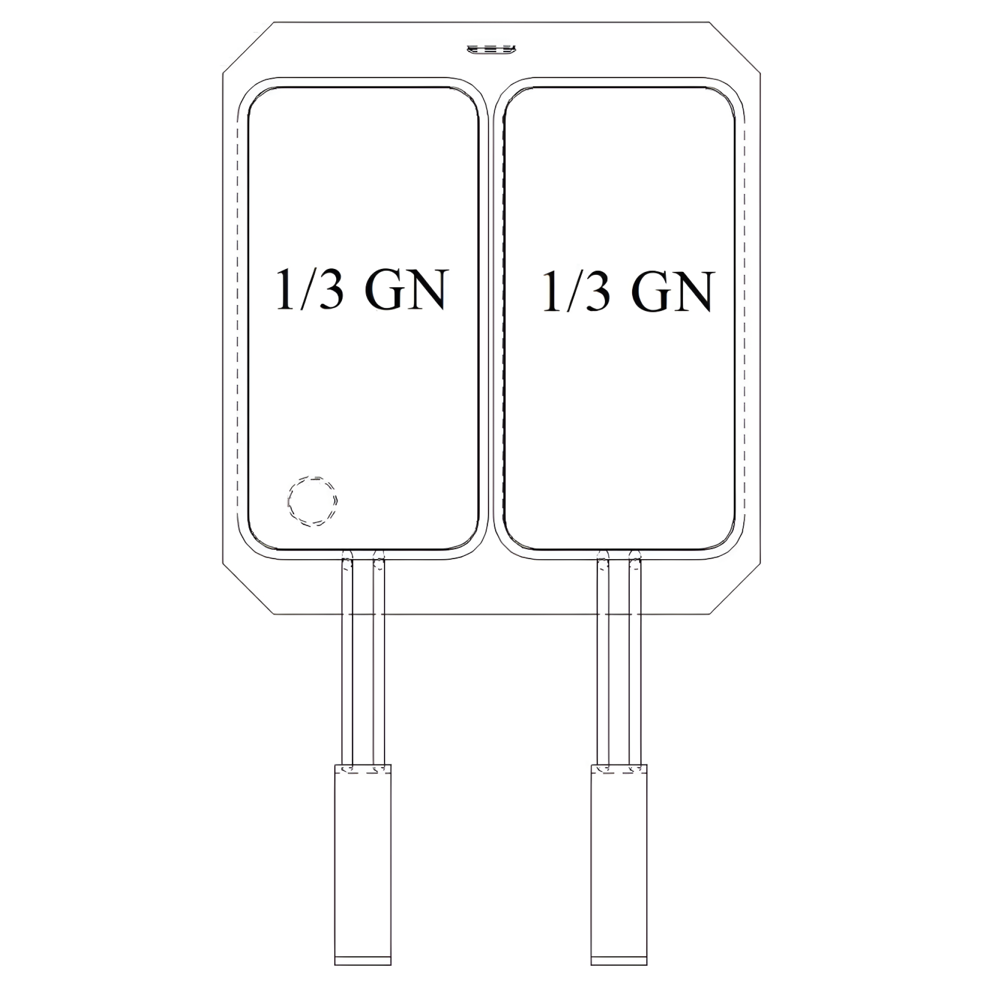 Корзина GN 1/3 для макароноварки комплект из 2 штук VEROTERM