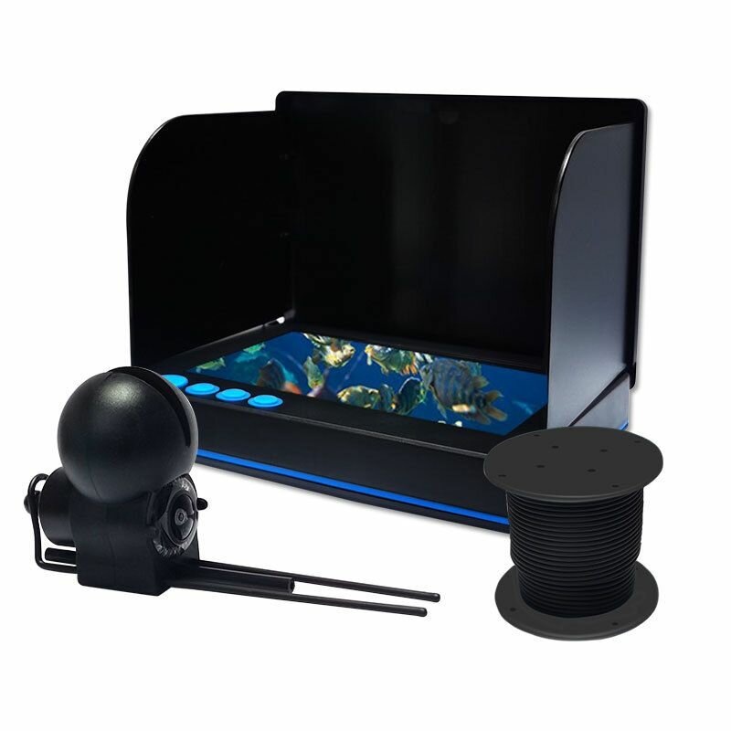 Камера для подводной рыбалки, с регулируемой подсветкой и инфракрасным излучением (с русским меню), для зимней и летней рыбалки, 30 метров