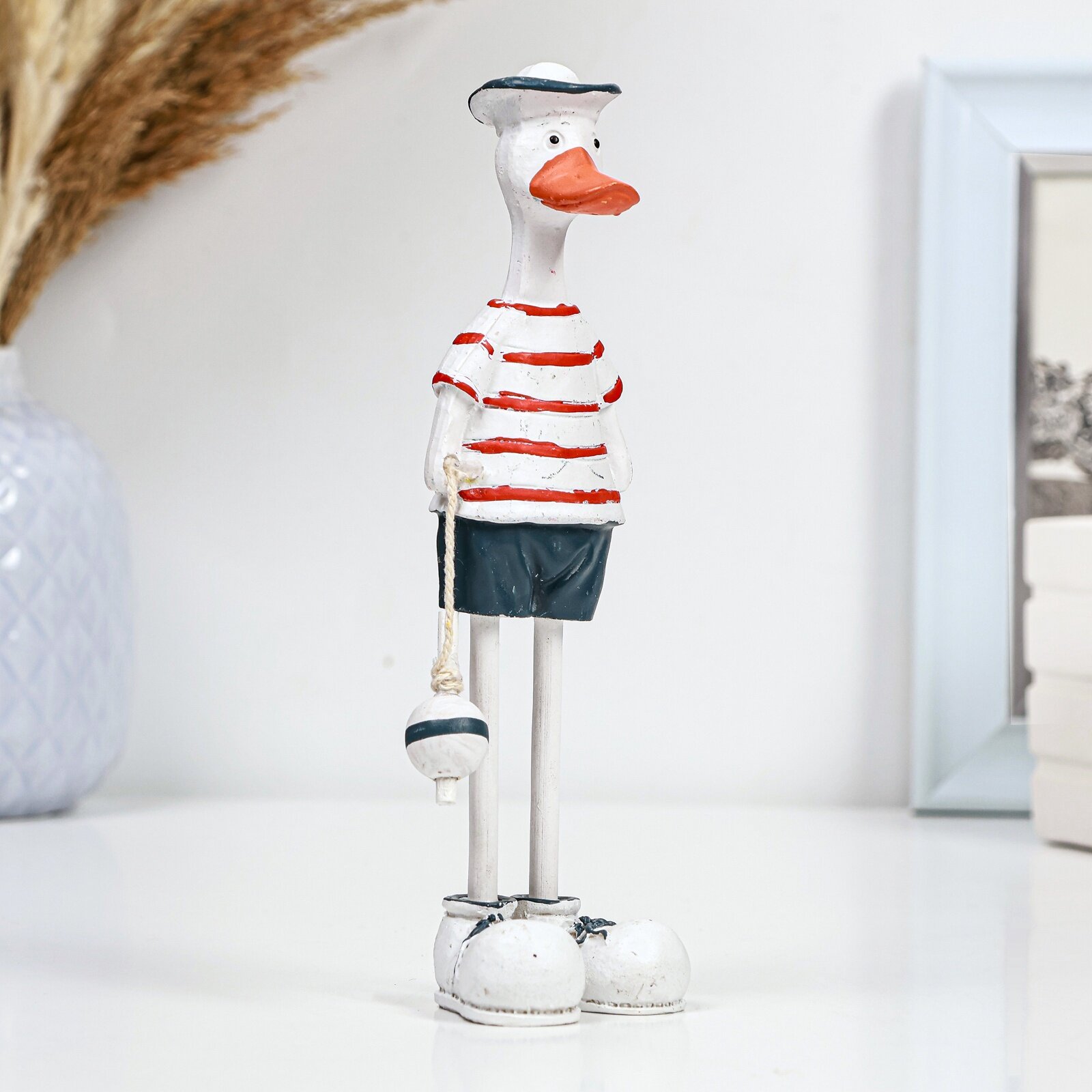 Фигура "Гусь морячок" 5,5х10х20см, 10631802