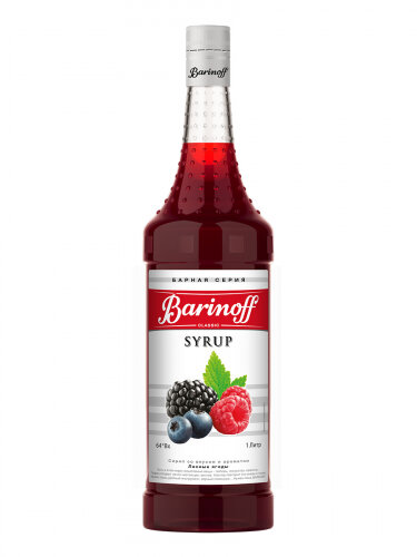 Сироп Barinoff Лесные ягоды, стекло, 1л