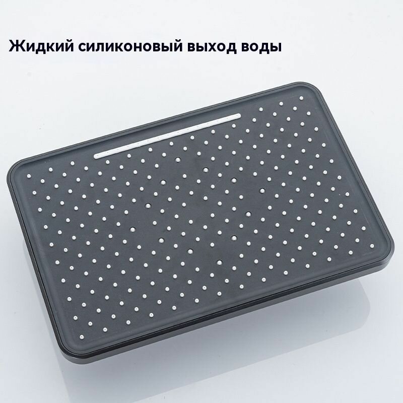 Лейка тропического душа, глянцевая, внутренний монтаж, покрытие ПВХ