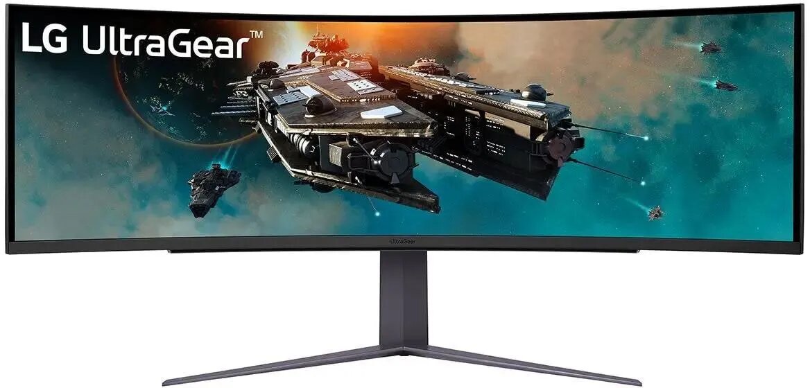 Монитор 49" LG UltraGear 49GR85DC-B, 5120х1440, 240 Гц, VA, черный (49gr85dc-b. aruz)