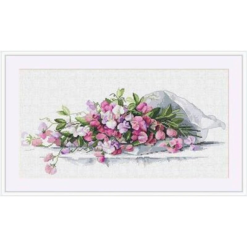 Набор для вышивки крестом Amishop Серия натюрмортов Flower, 14CT unprint canvas