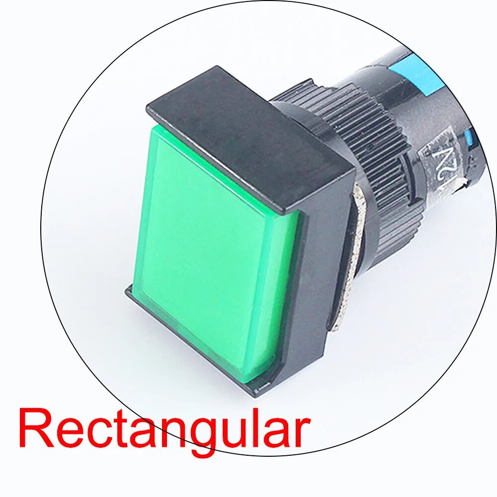 Дмвд Пресс-кнопки с подсветкой 16мм 1NO1NC, C-Green, Momentary, 24 В