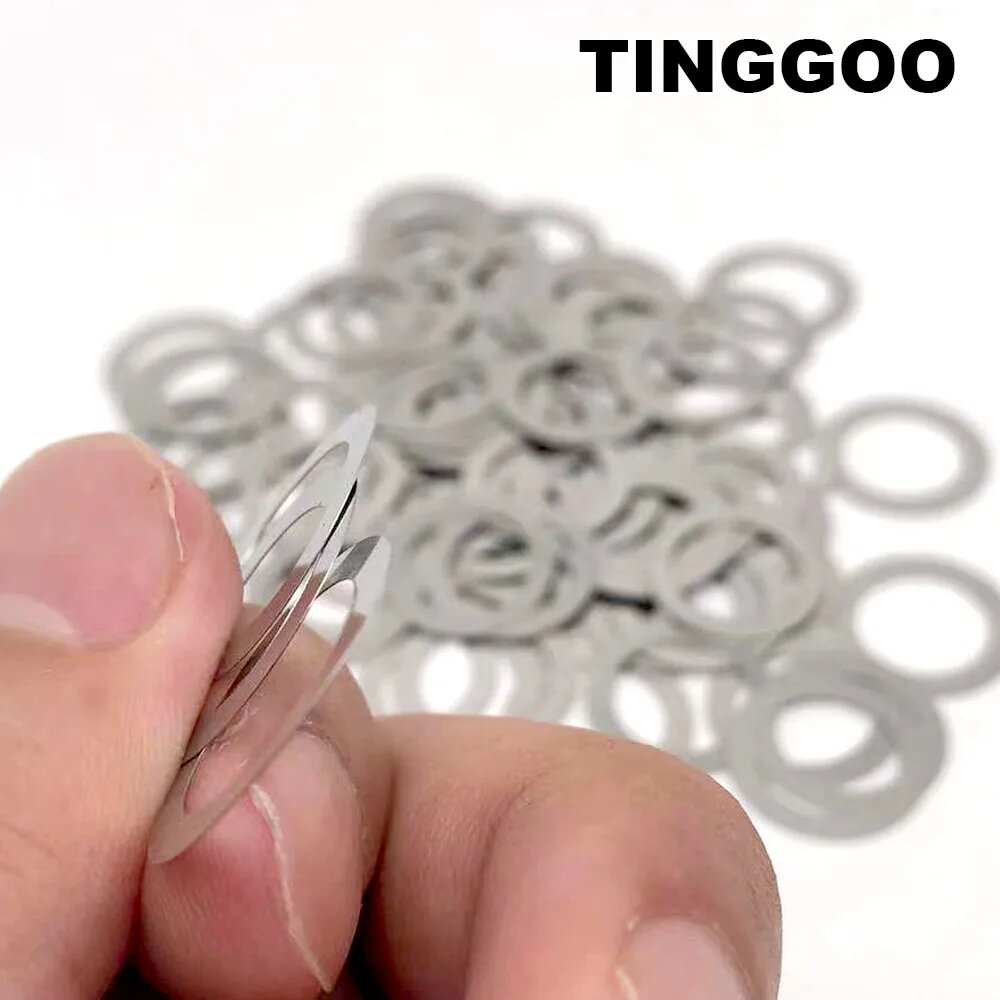 Ультратонкие шайбы из нержавеющей стали TINGGOO DIN988 0.2mm thick, 20pcs M18x25