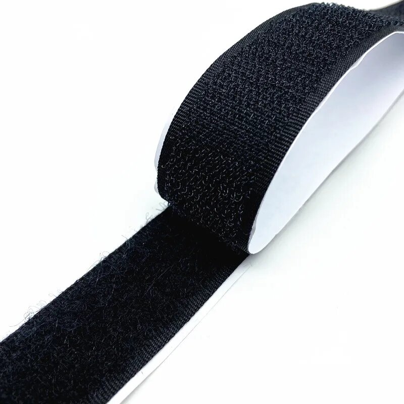 Липучка LXGSMBENTENG, полиэстер/нейлон, 15-50 мм, 0.9 м, черная и белая Черный, 30mm, Black