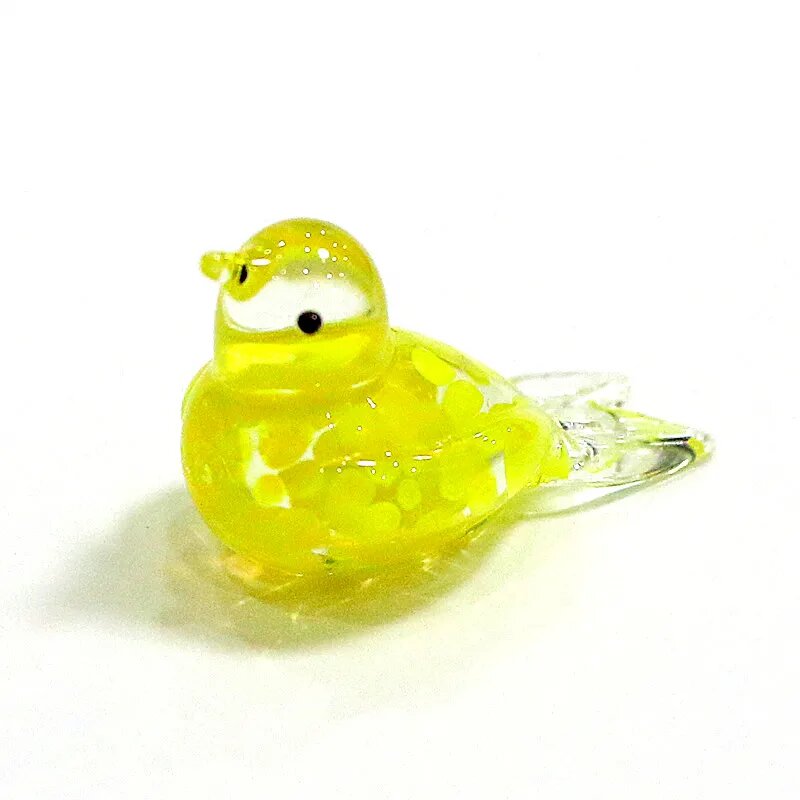 Миниатюрные стеклянные птицы JSSMTLP Светло-желтый, Желтый