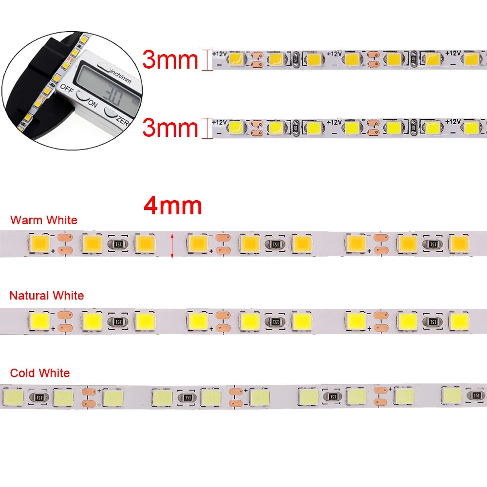 Светодиодная лента XUNATA RGB Warm White 5 м 4mm 2835 120Leds