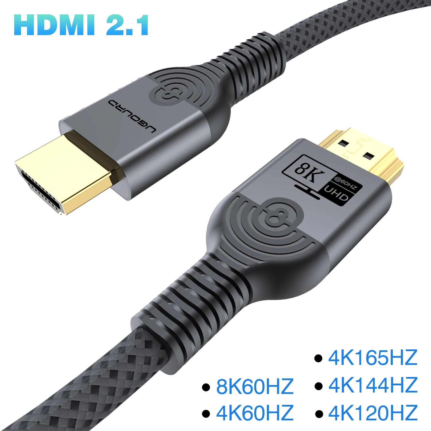HDMI 2.1 кабель 3 м, 8K UHD, 4K 165Hz