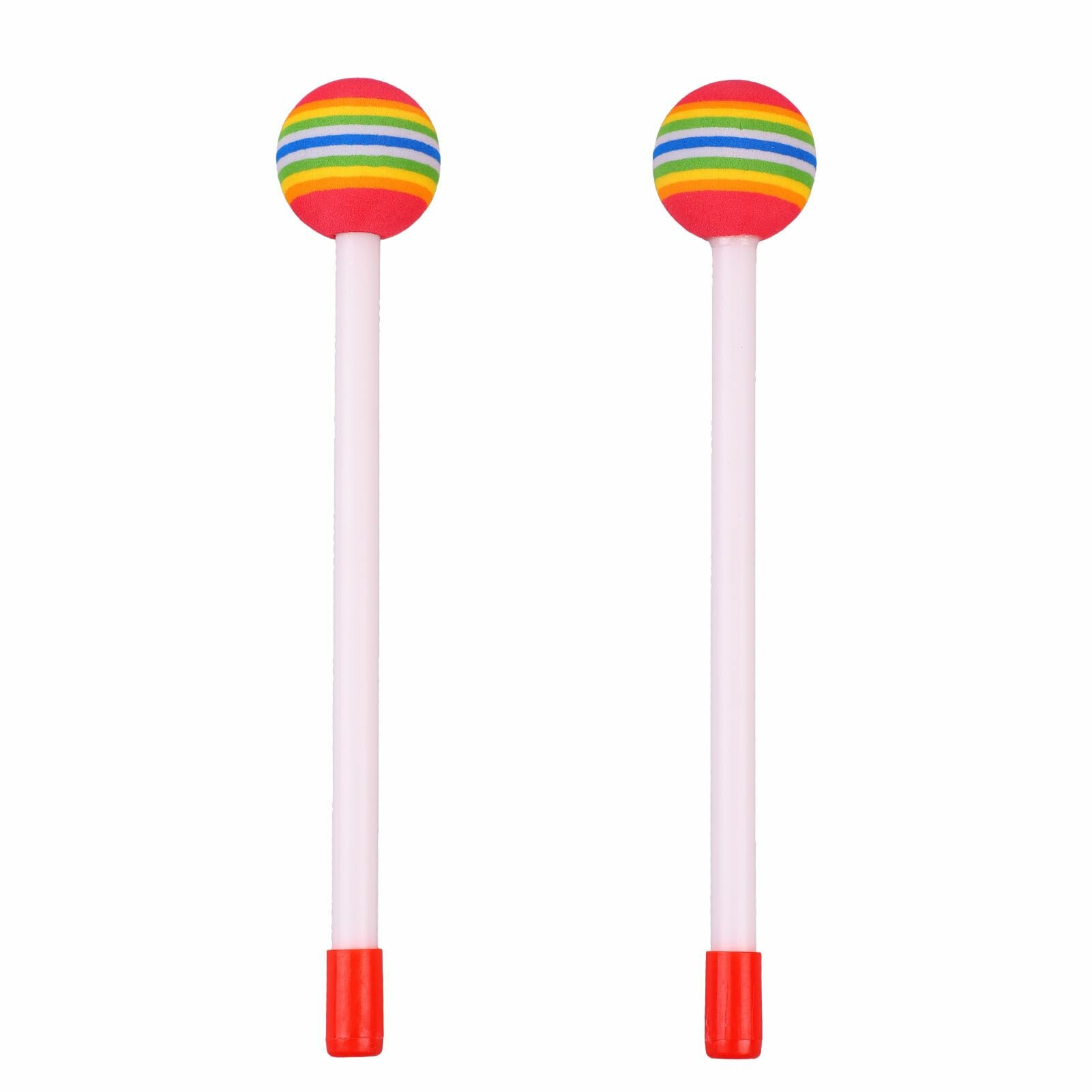 2 шт. барабанные палочки круглый фетровый молоток EVA Orff ручная ударная игрушка Радужный цвет