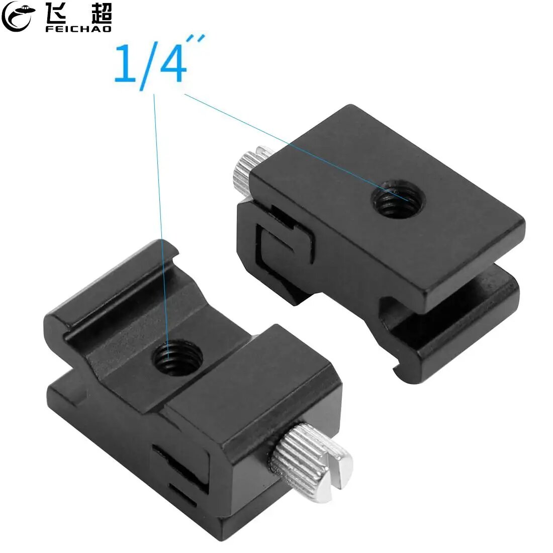 FEICHAO Адаптер горячего башмака для вспышки черный