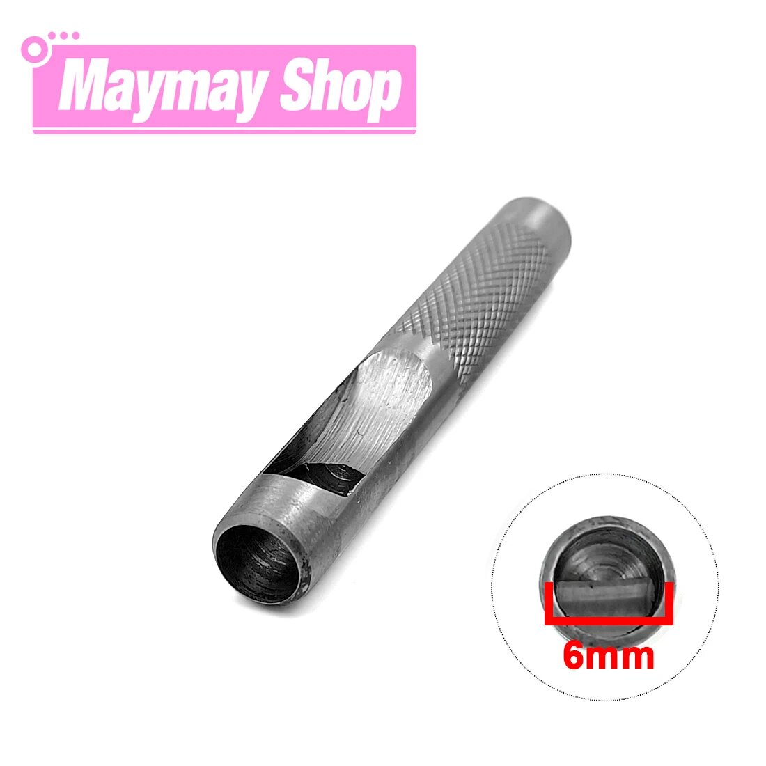 Металлические люверсы 6 мм золотые 200 шт Серый, 1pcs Hollow Punch