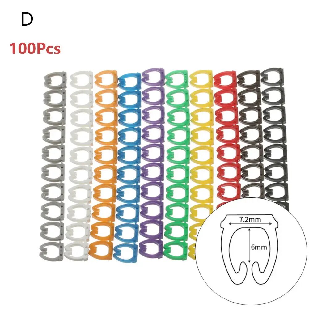 Водонепроницаемые идентификационные метки для кабеля 100/150 шт. D