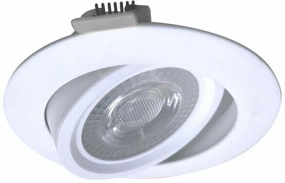 Светильник светодиодный Downlight RR 9Вт 180-265В 6400К кругл. поворотн. панель бел. Космос KDownRR9W6400K