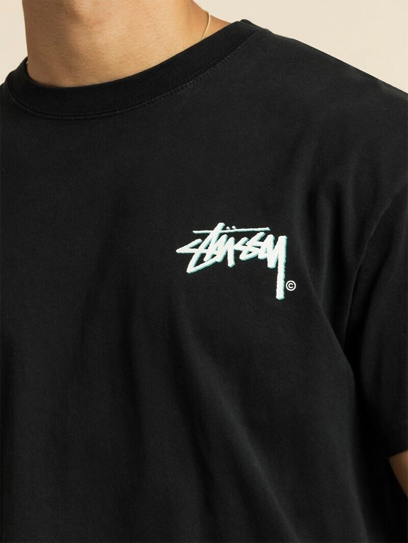 Футболка Stussy Базовая, 1 шт., размер M, black — фото 1