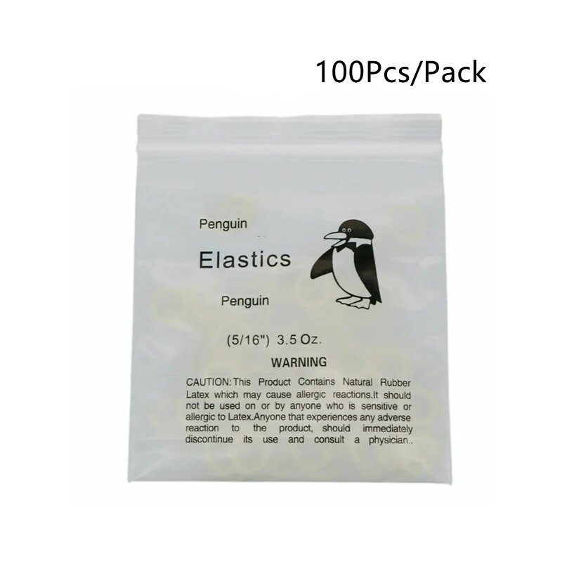 Ортодонтические резинки CNSEATO 100 шт, 5 размеров 3.5OZ Penguin