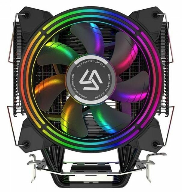 Кулер для процессора Alseye Кулер H120D 2x120 мм, 800-2000 об/мин, разноцветная подсветка H120D