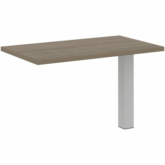 Брифинг-приставка Riva LT. BR-2 Вяз Благородный/Металл Серый 1200*700*750 Yalta