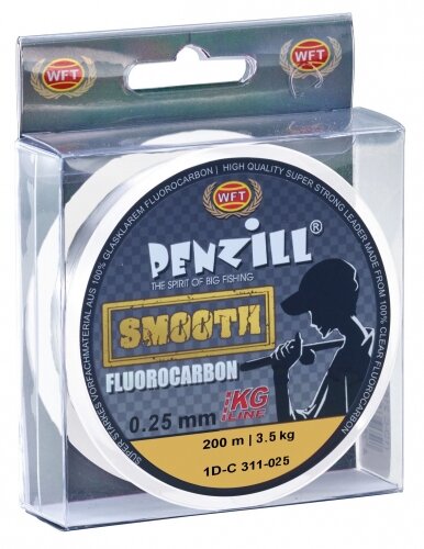 Леска монофильная WFT Penzill FLUOROCARBON Smooth 200/025