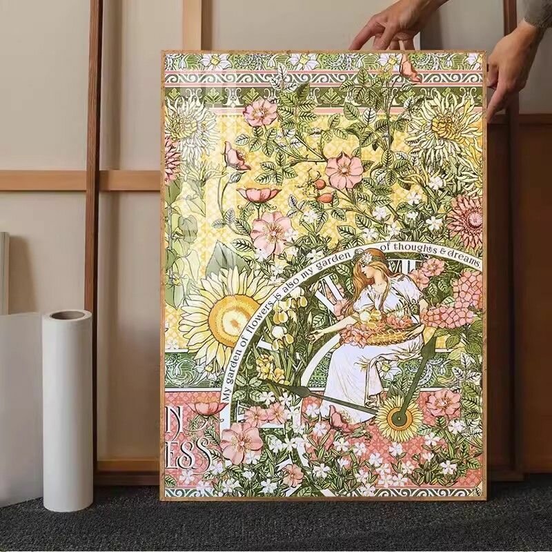 Набор для вышивания крестиком французского ретро-цветка,11CT 3 порции