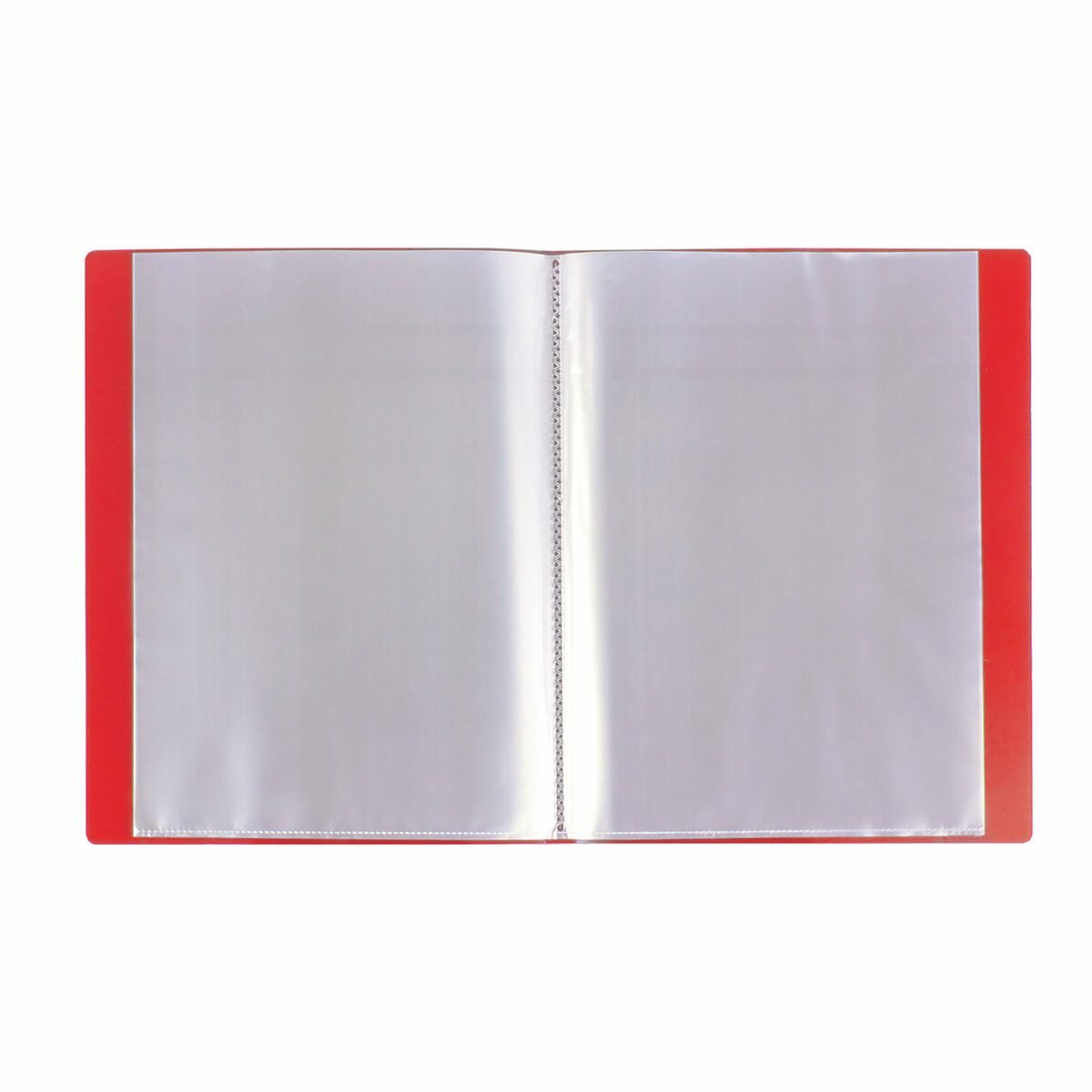 Папка файловая 40 вкладышей Brauberg (А4, пластик, 700мкм, вкладыш-антиблик) красная (221778), 30шт.