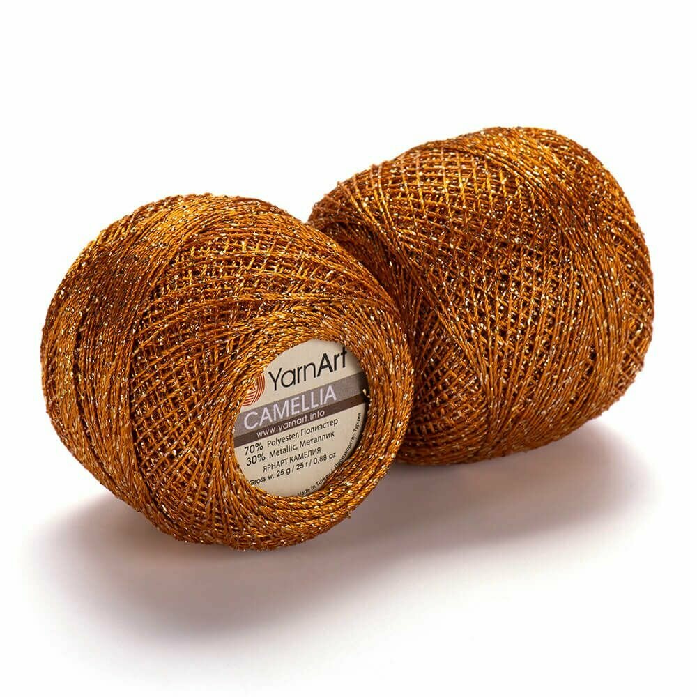 Пряжа YarnArt Camellia 421 оранжевый (20г/190м, упаковка 10 мотков)