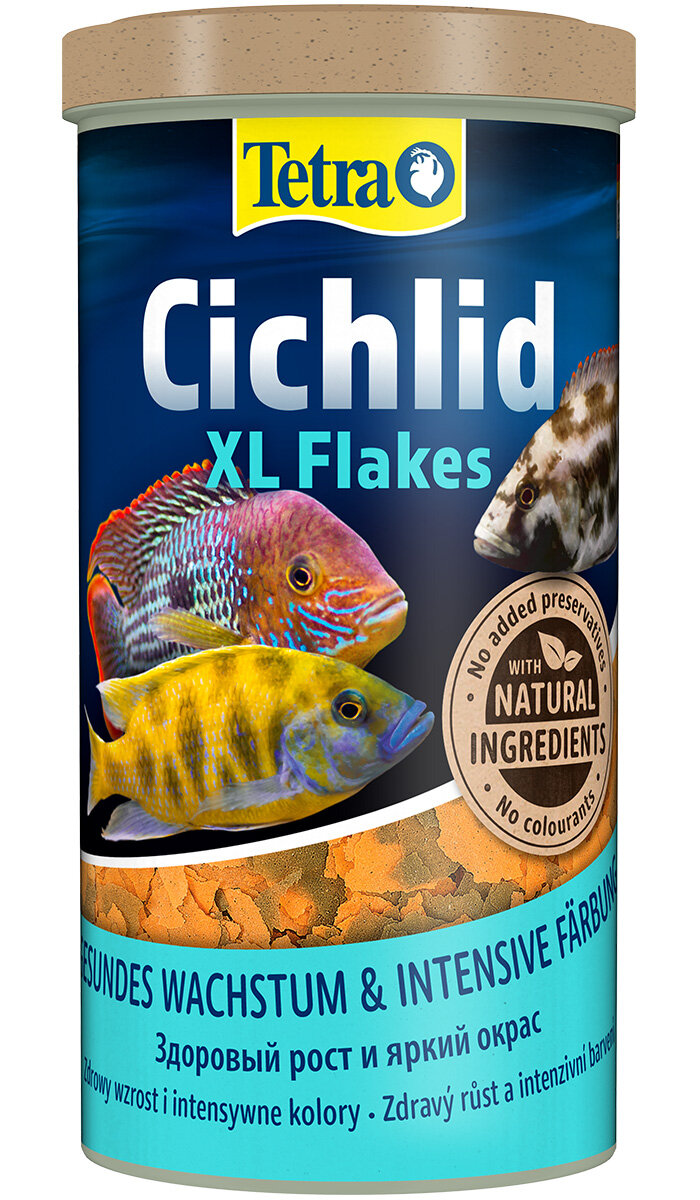 TETRA CICHLID XL FLAKES корм хлопья для всех видов цихлид (1 л)