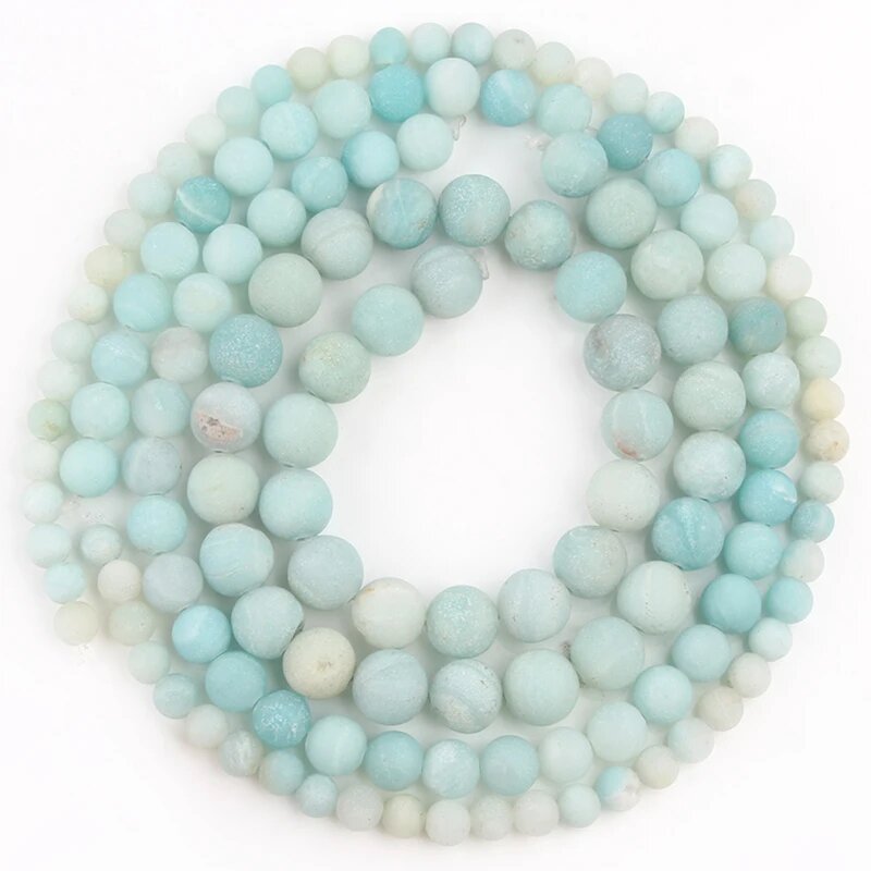 Бусины из авантюрина, 4 мм, цвет: amazonite, 91 шт.