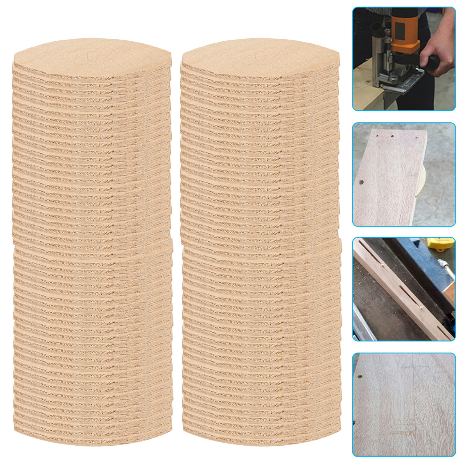 100 штук Деревянные бискусы для соединения доски Инструмент для стыковки доски 20# Материал Бук