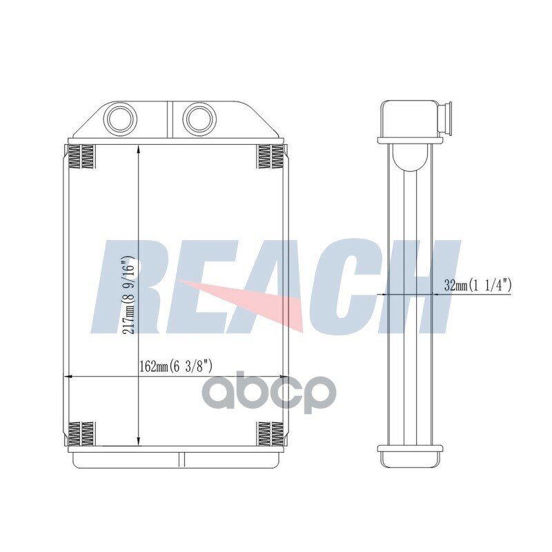 Радиатор печки VW-POLO 6R 09- REACH арт. 11811784