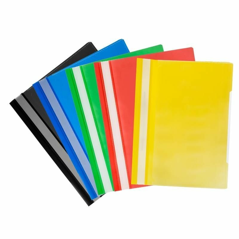 Скоросшиватель Attache пластиковый карман, А4, ассорти, 10 шт