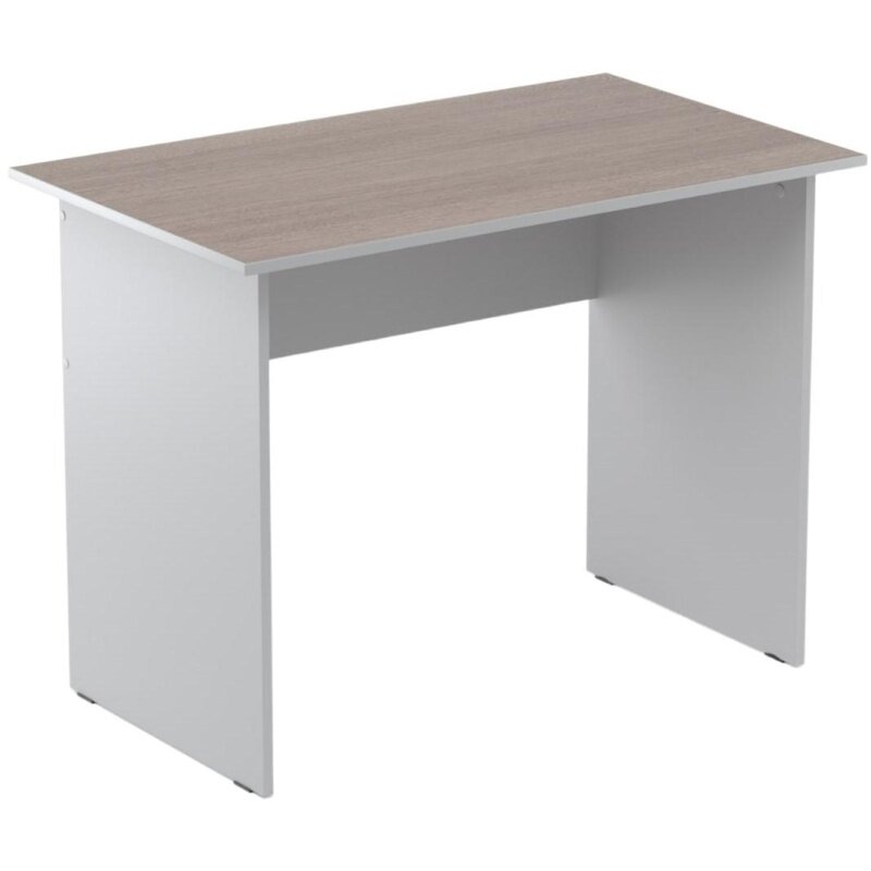 Стол письменный EASY TO LEAD модель St LT 16/16, темный дуб, серый 1000x600x740 мм