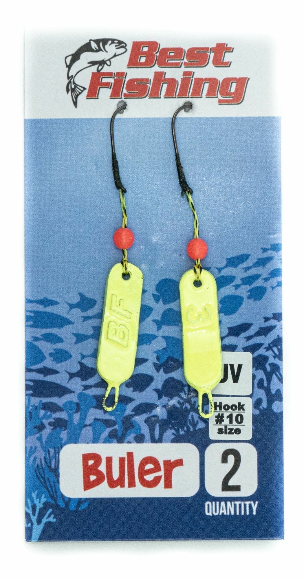 Булеры рыболовные Best Fishing Neon, #10, 3 гр, цвет лимонный UV