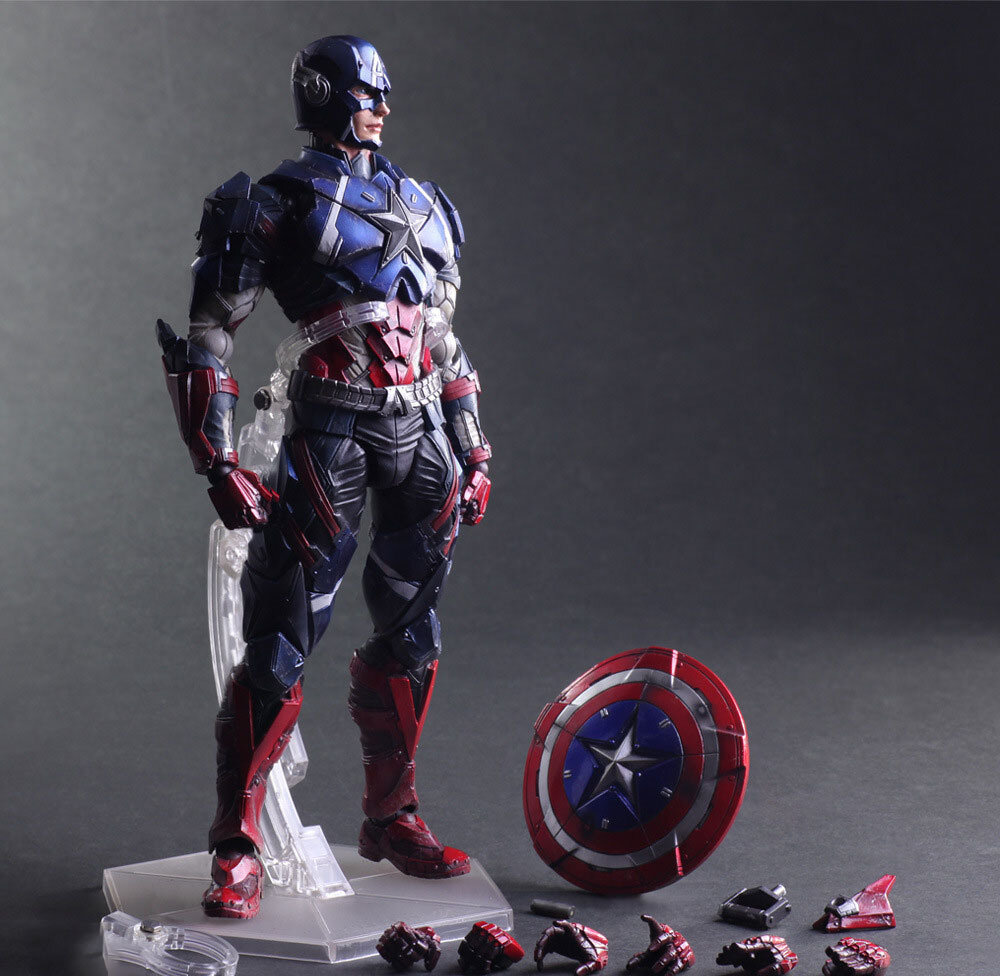 Подвижная фигурка Марвел Капитан Америка Captain America 28cm MV220330 01 My hero-JIANG-xsdfcv