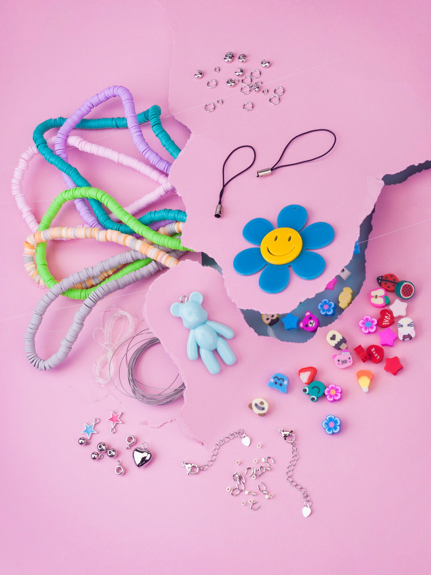 Набор GREENBIRD "Best Friends Forever" для сборки украшений, каучук, металл