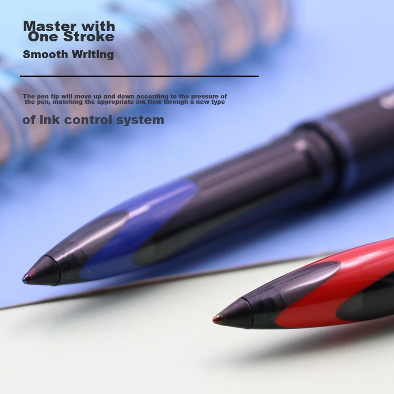 Uni Mitsubishi Uni-ball AIR High-Tech Blue Gel Pen, Stylish 0.5mm Blue Ink, Signature Pen, Business Direct Liquid Pen, Student Pen, Water-Based Pen, UBA-188M, 1 Piece